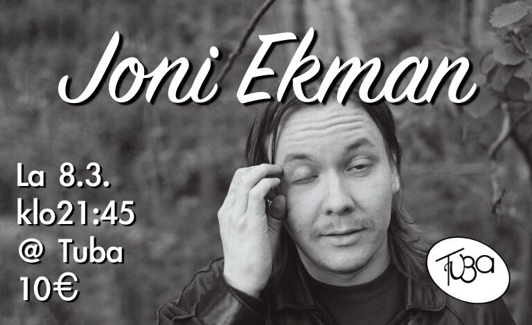 Joni Ekman | Tickets | Tiketti