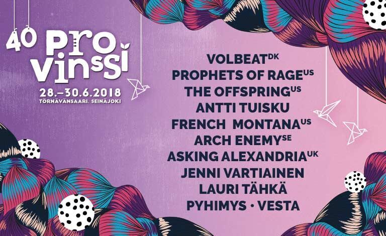 Provinssi-festivaalin 40-vuotisjuhlien ensimmäiset esiintyjät ...